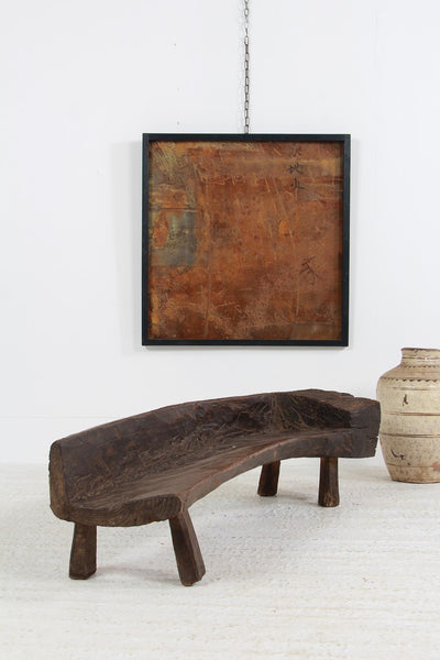 RARE Primitive Hand Carved Tribal Naxi Bed/Bench – Anton & K