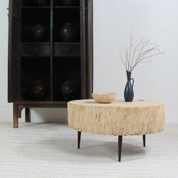 HUGE RUSTIC ELM TREE TRUNK SLAB COFFEE TABLE – Anton & K