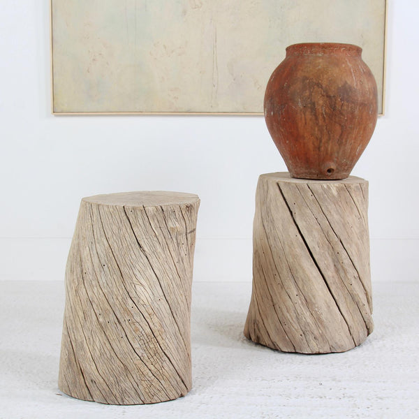 Natural Organic Wabi Sabi Tree Stump Pedestal Plinths – Anton & K